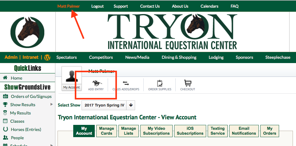 How to Create an Online Entry – ShowGroundsOnline